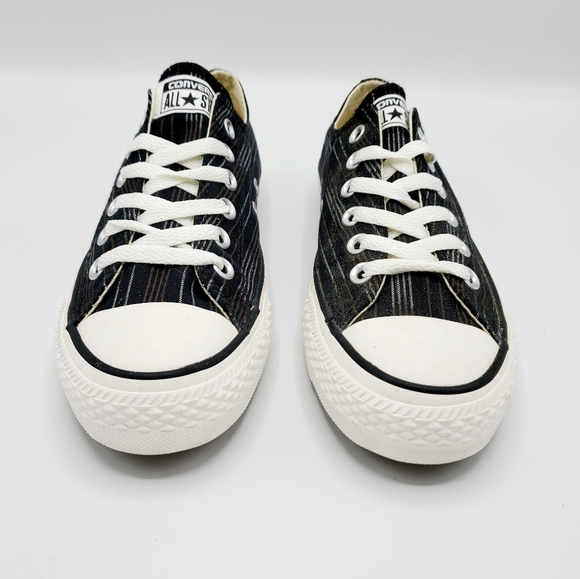 Converse | Shoes | Converse All Star Low Top Black White Stripe | Poshmark